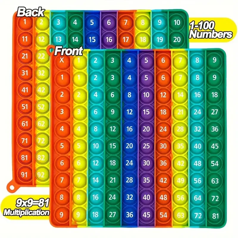 1-200 Number Table with Numbers P0PP - Rainbow Square Toy