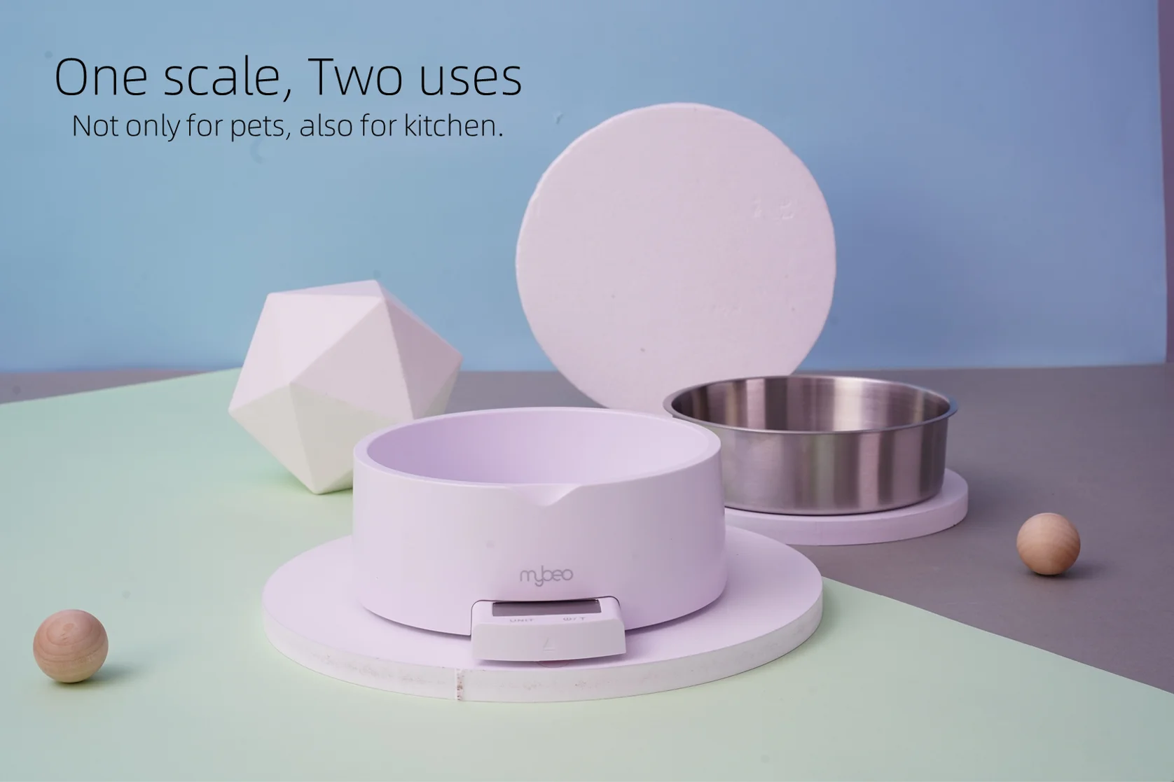 Battery-Powered Electronic Pet Feeder Kitchen Scale With Bowl Measures ...