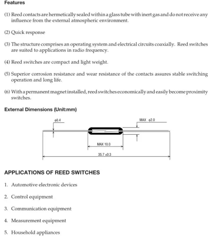 High Quality Reed Switch Pulse Sensor for Multi Jet Water Flow Meter
