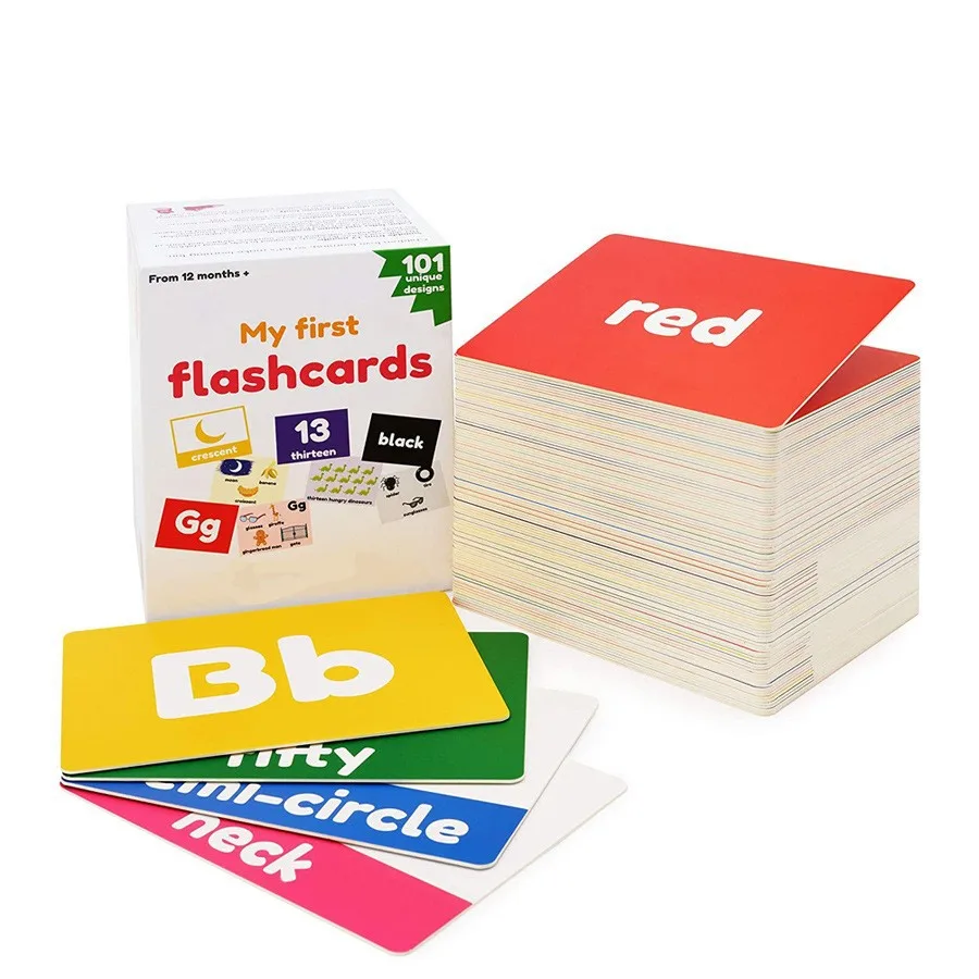 Educational Talking Kids Playing Cognitive Cards Toddler Learning Flash ...