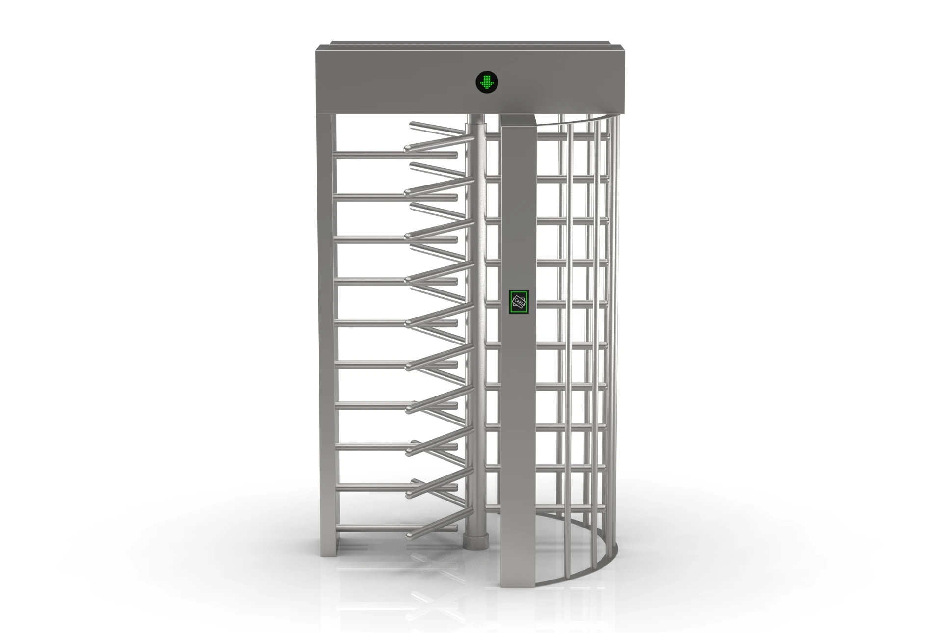 Full Height Turnstile Gate - Semi-Automatic Stainless Steel Barrier for ...