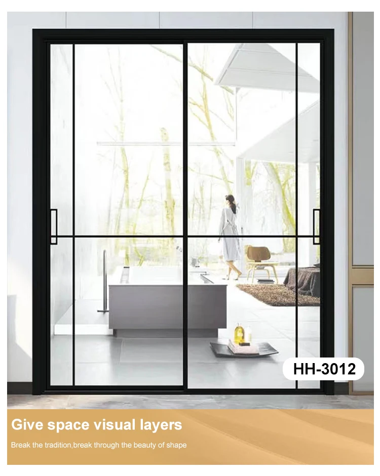 Indoor Glass Sliding Door Flash Door Sliding Door Wall Partition Panel ...