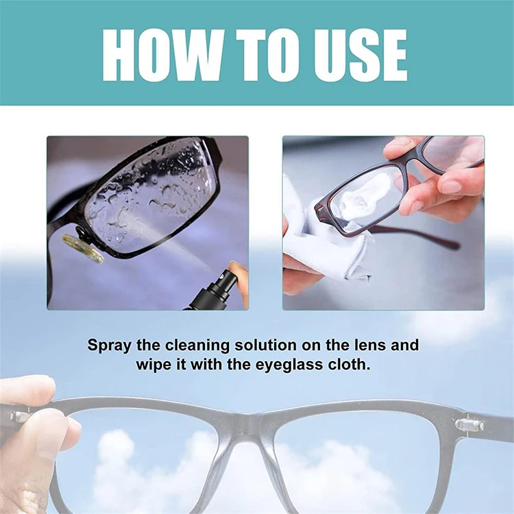 Wholesale Custom Logo 45ml Lens Cleaner Spray For Eyeglasses Screen ...