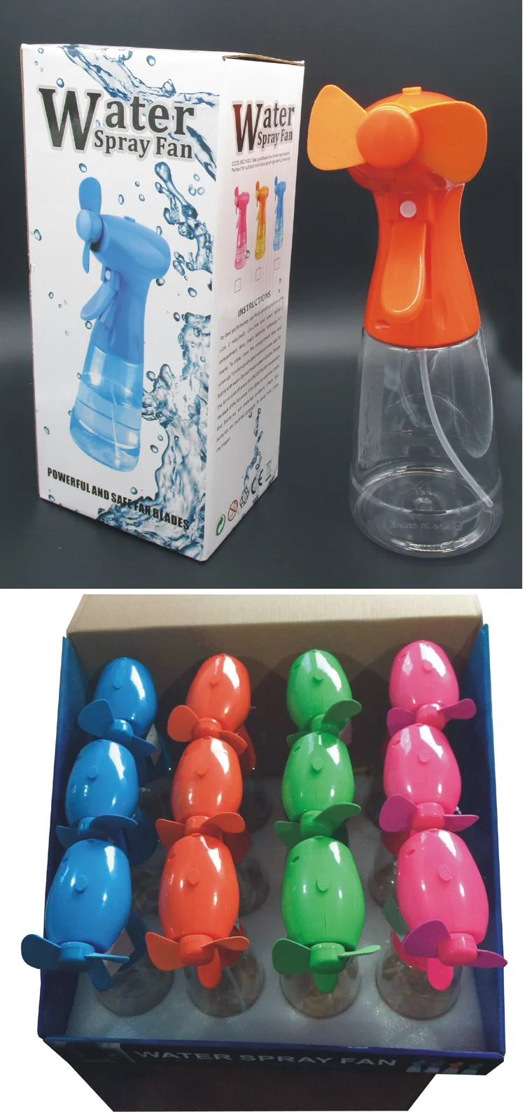 Summer Portable Handheld Water Mist Fan - Battery Operated, OEM