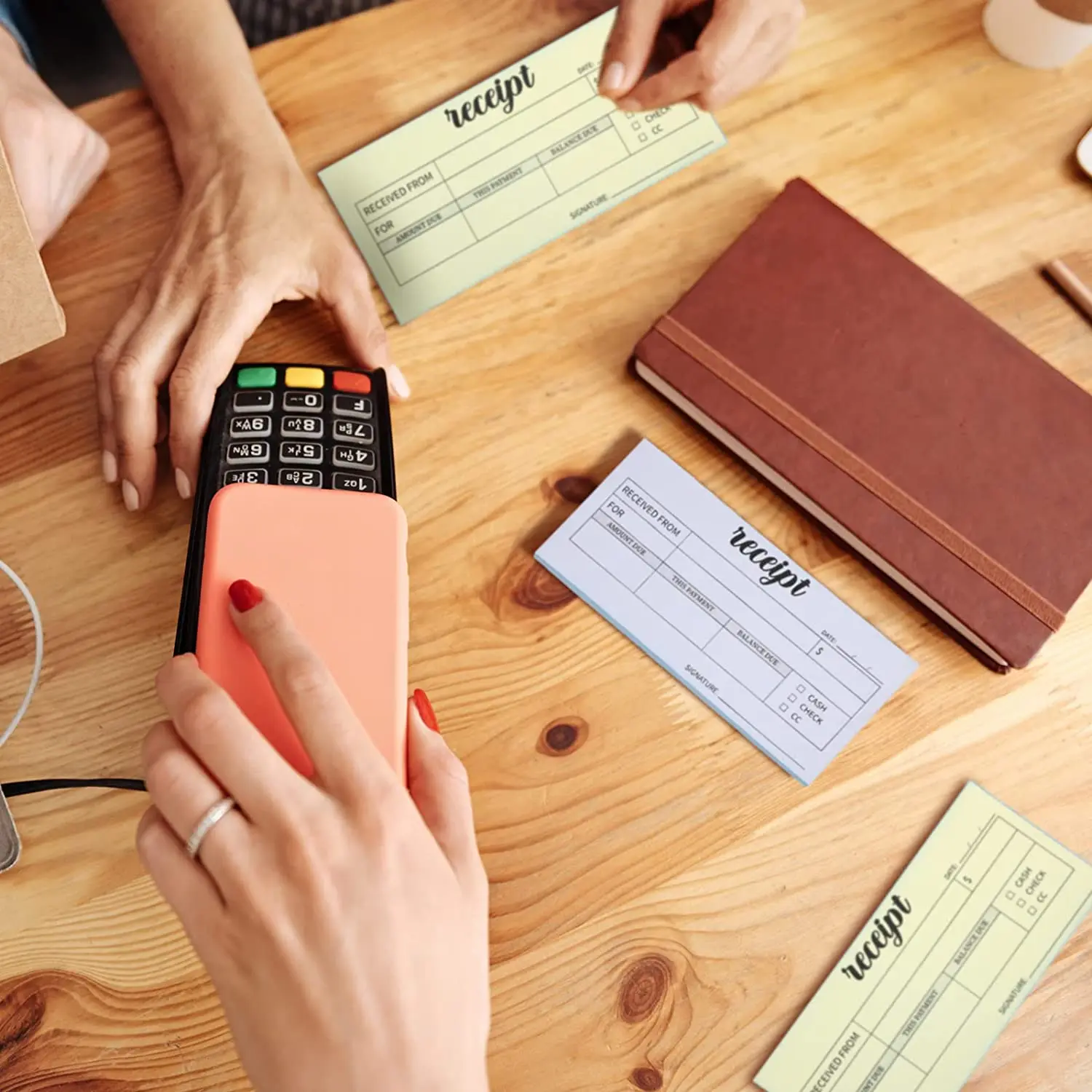 Custom Receipt Books Carbonless Pocket Size Receipt Book with Copies 6 ...