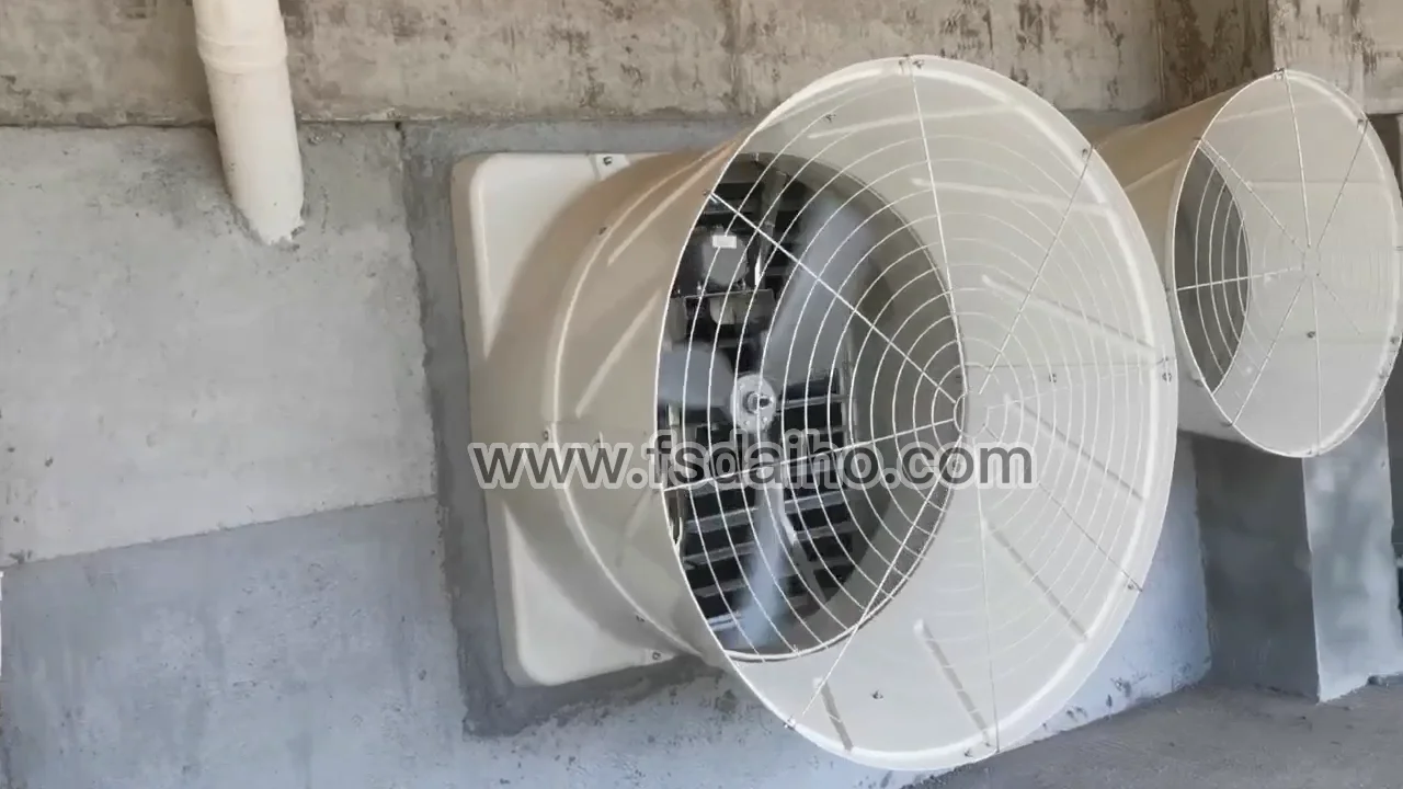 Push-pull Opening System Ventilation Exhaust Fan Industrial Axial Flow ...