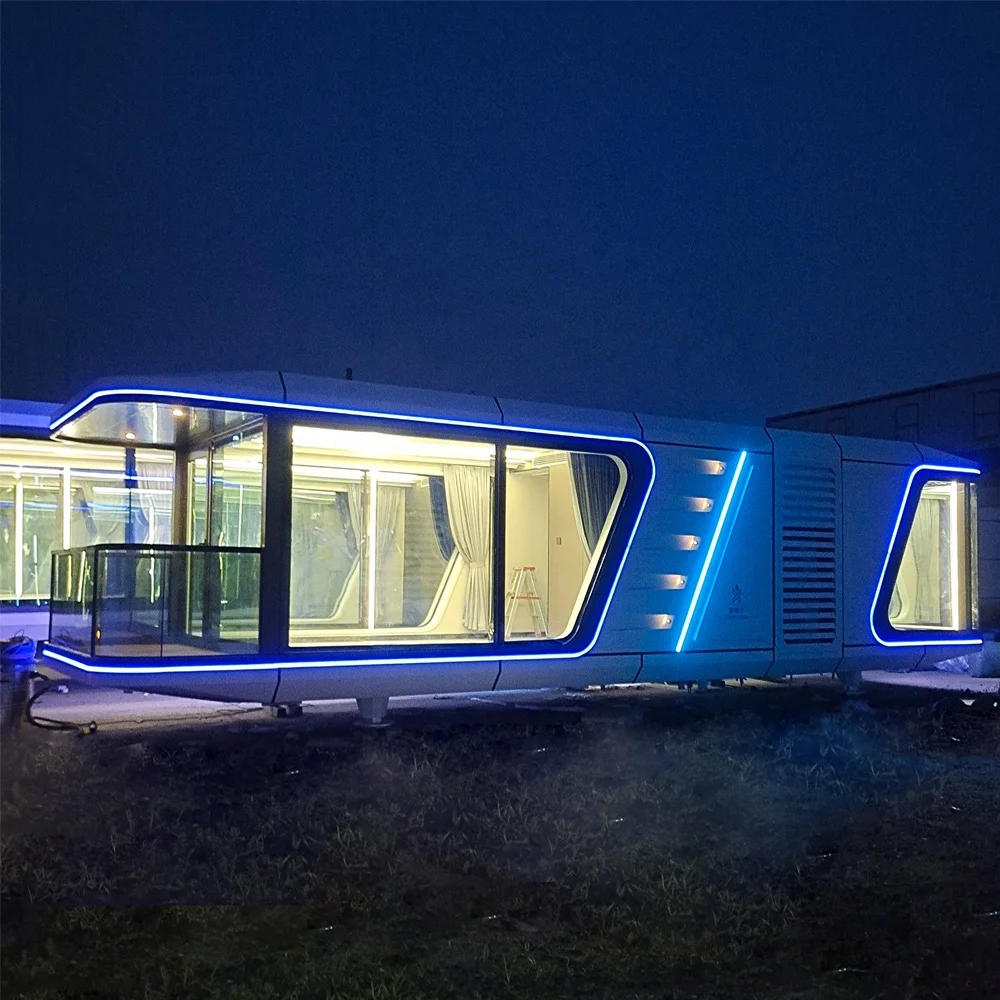 Modular Glass Tiny House - Smart Prefab Living Container