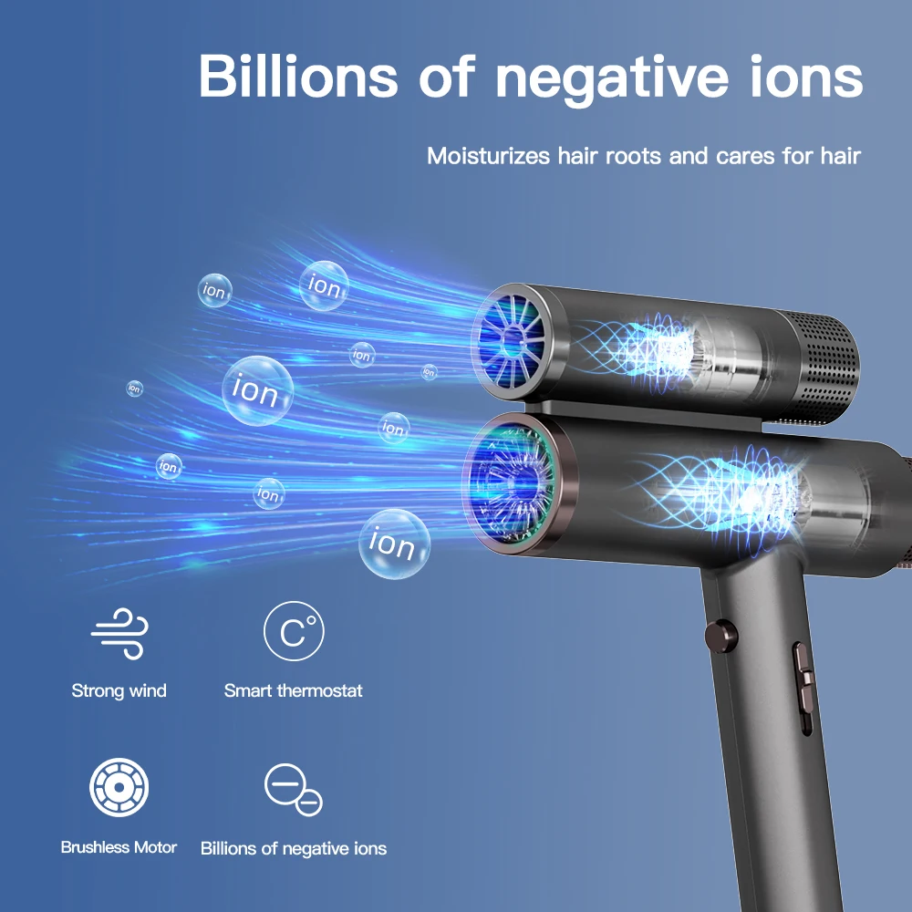 High Speed Dual Motor Hairdryer - Professional Salon Quality