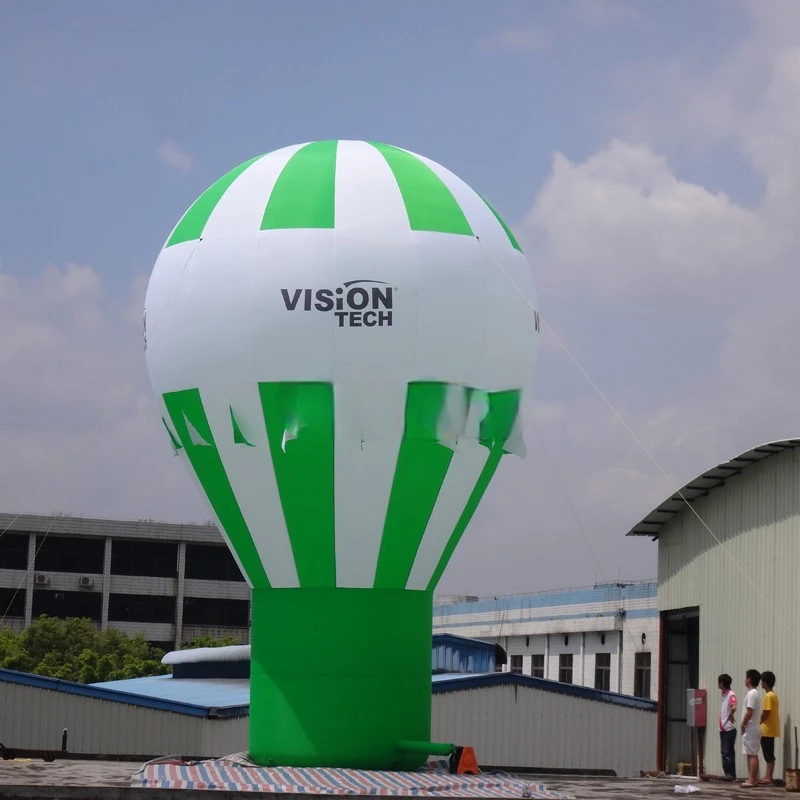 3/4/5mh Inflatable Standing Hot Air Balloon Advertising Rooftop Hot Air ...