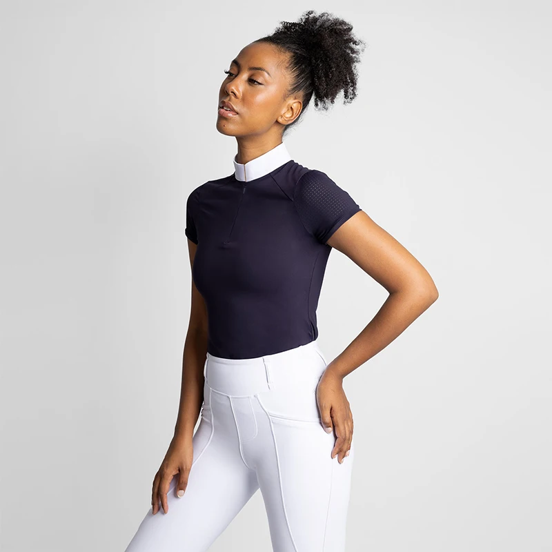 Customized New Mesh Breathable Equestrian Competition Tops Horse Riding ...