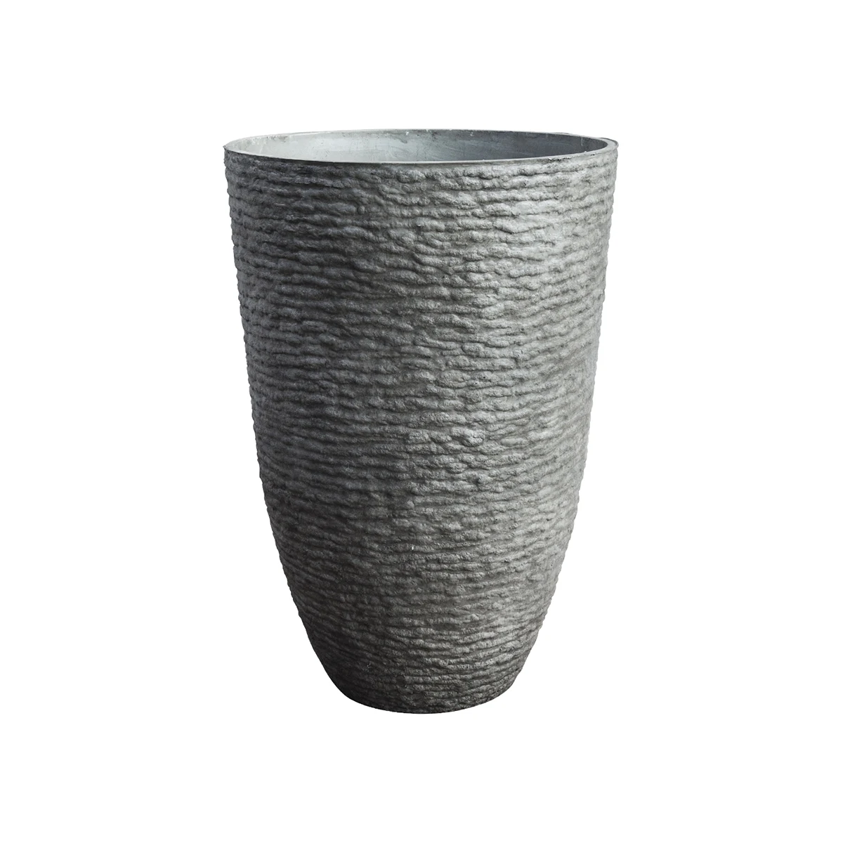 Outdoor indoor recycled plastic garden planter pots large natural ...