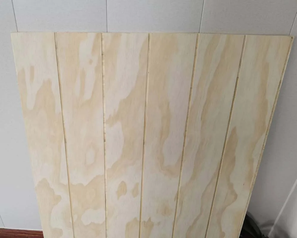 15mm Exterior Slotted Plywood - Weather Resistant T11 Grooved Wall Siding