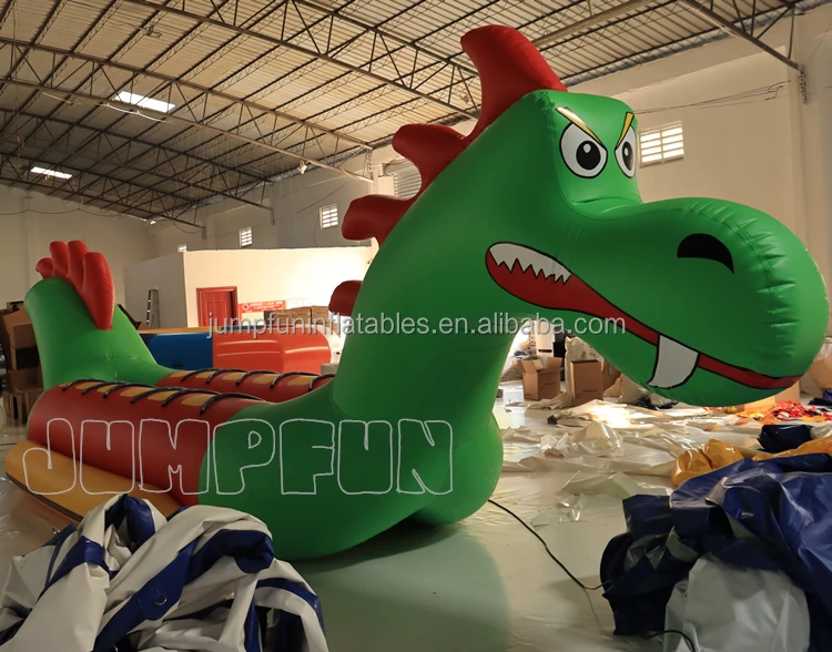 Adults Inflatable Dragon Towable Boat 12 Seats Double Tube Dragon Boat ...