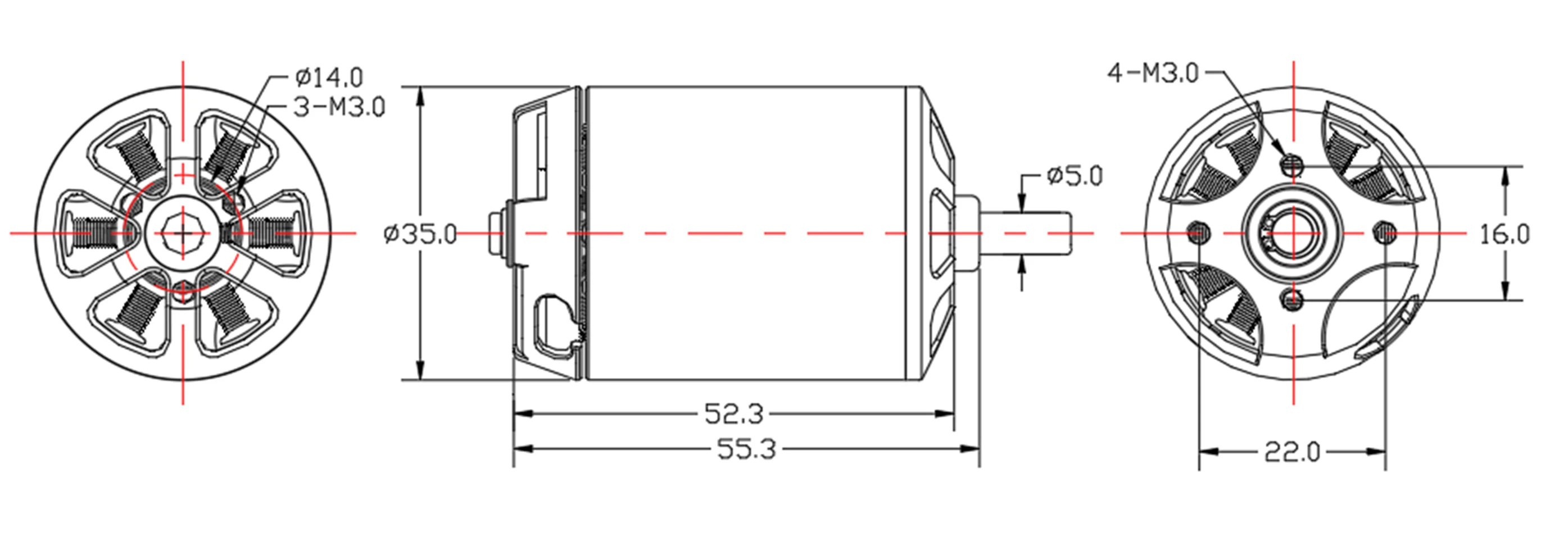 KPOWER 14.8V 850W KV 1250 / 750 Brushless DC Motor for Agriculture UAV ...