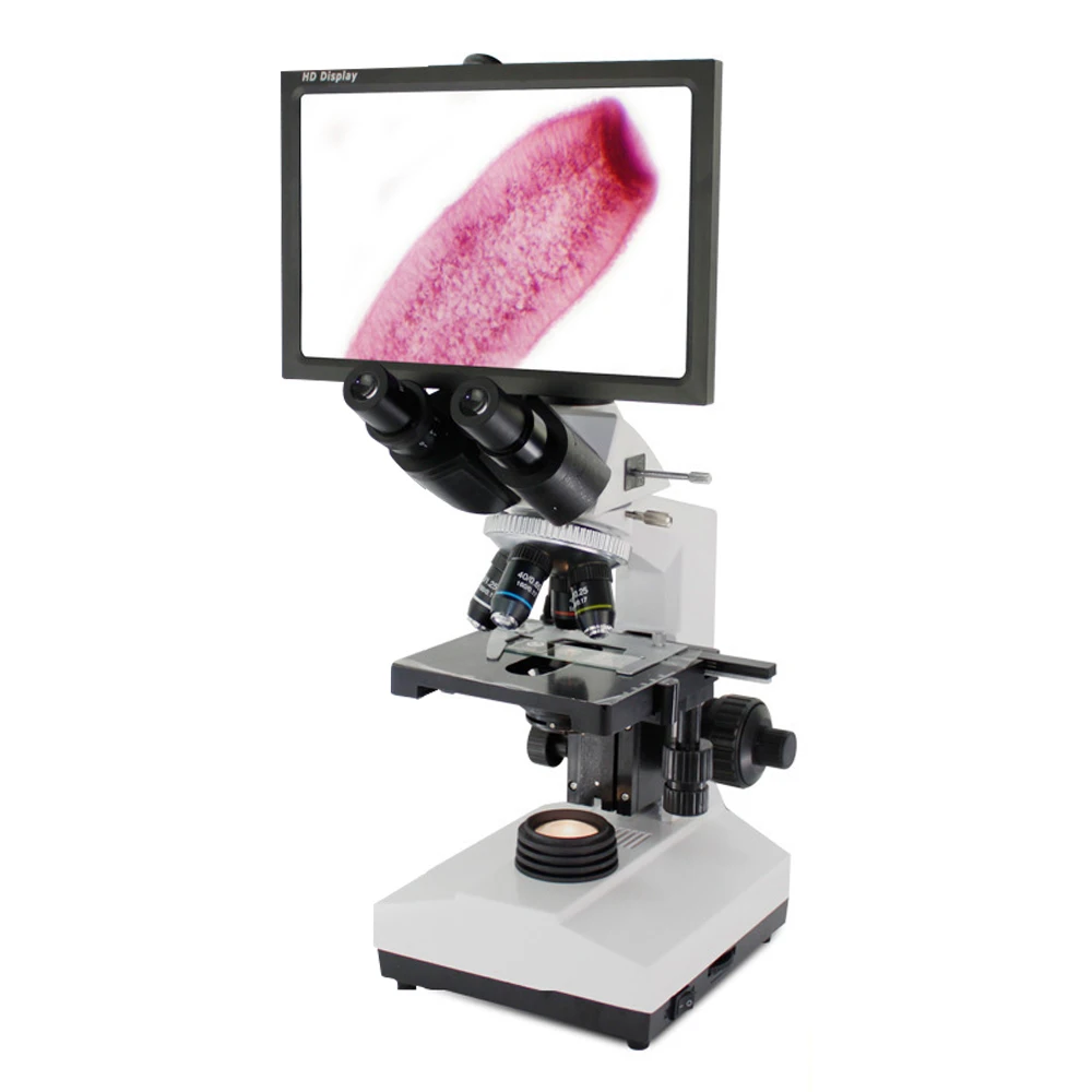 11.6 Inch China Stereo Medical Microscope With Lcd Screen 40x-1600x ...