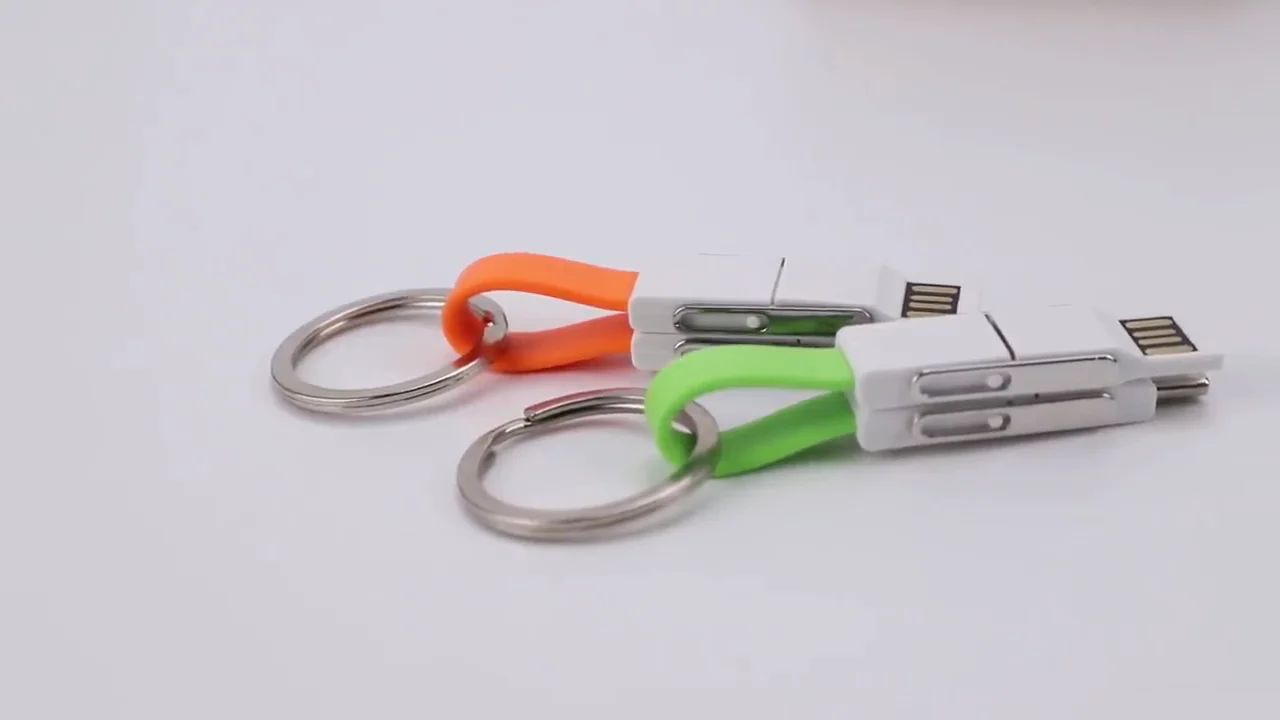 Portable 4 In 1 Otg Magnet Keychain Usb Charging Cable Magnetic Usb ...