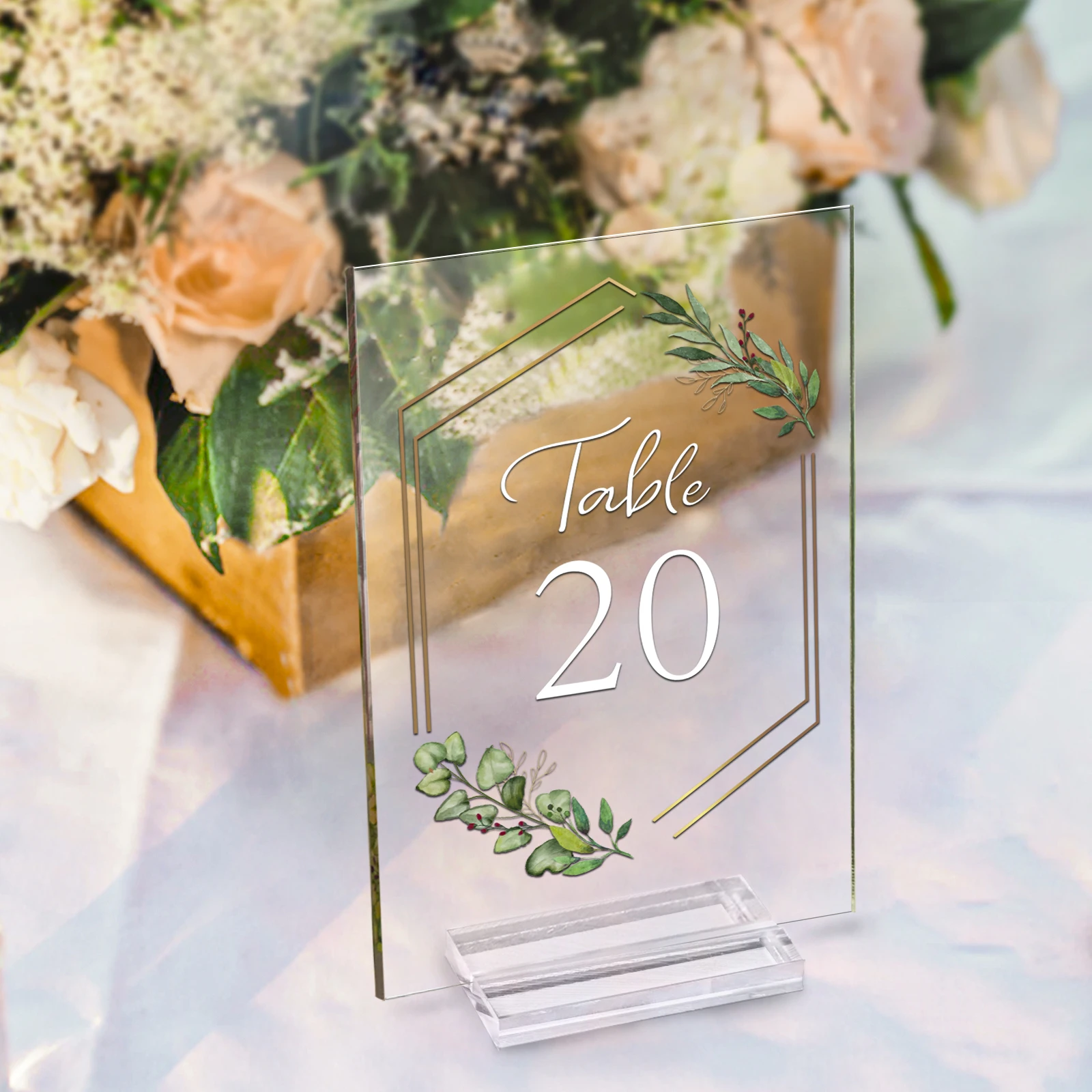 Acrylic Table Numbers - Elegant Wedding Decor Solutions
