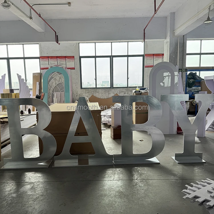 Wedding Birthday Custom Giant Gold Mirrored Acrylic Numbers