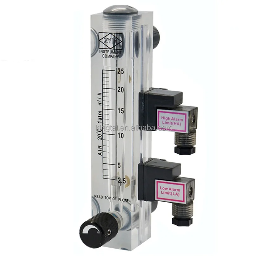 Lzm-series Acrylic Air Float Rotameter with Alarm Limit Switch