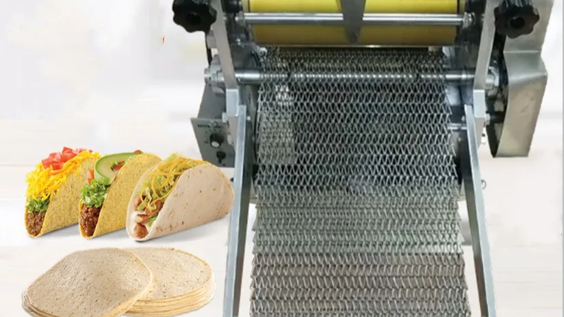 Full Automatic Industrial Flour Corn Mexican Tortilla Machine Taco Roti ...