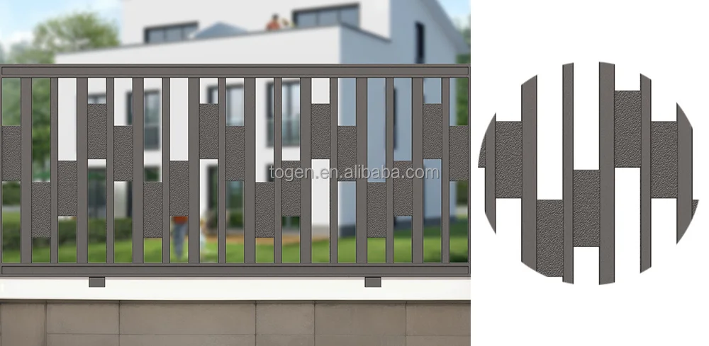 Residential Modern Cast Aluminum Fence - Durable & Stylish