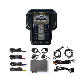 360 Degree Car Security 3d Bird View System 4 Way Split Screen Car ...