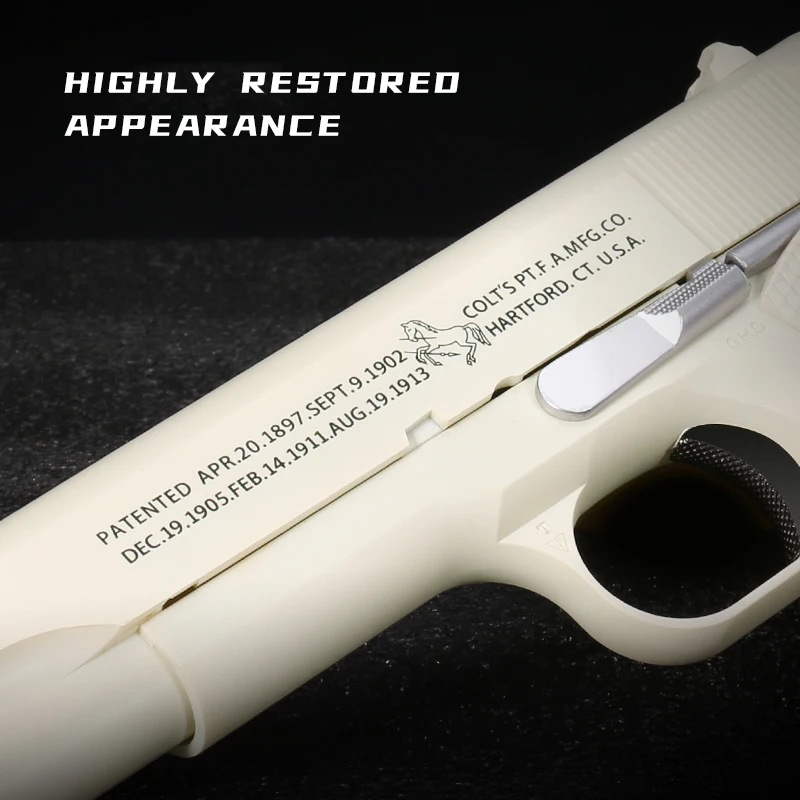 M1911 Recoil Semi-automatic Gel Ball Blaster Metal Refrigerant Emitter ...