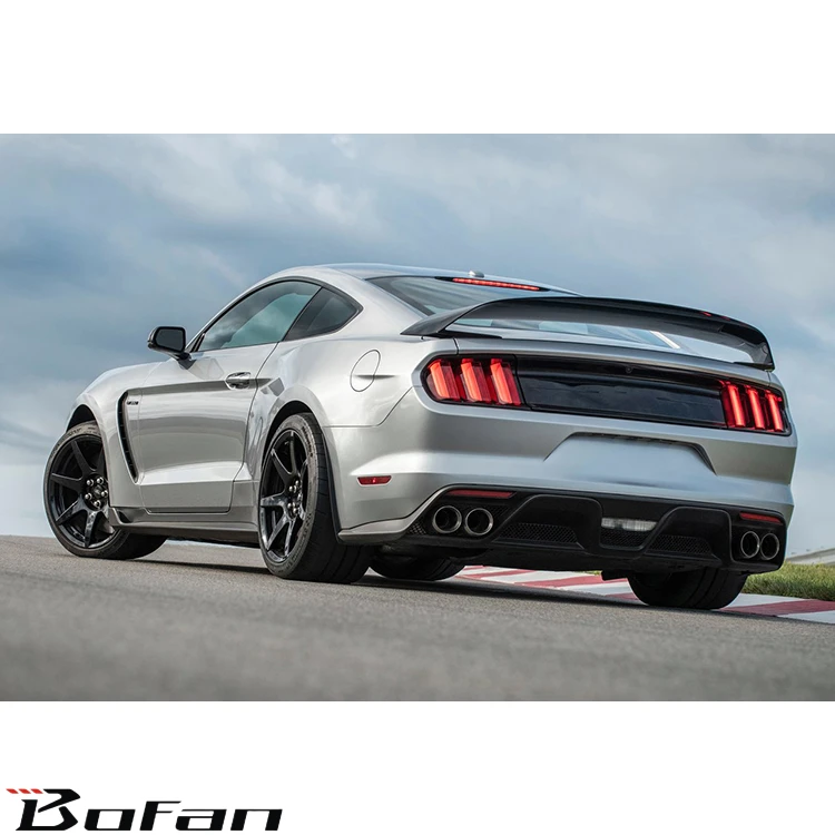 High Quality GT350 R Style Car Bumper Gloss Black Rear Wing Spoiler for ...