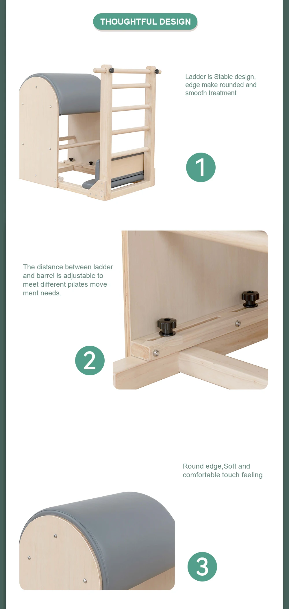 Wooden Maple Gym Fitness Center Equipment for Sale Reformer Pilates ...