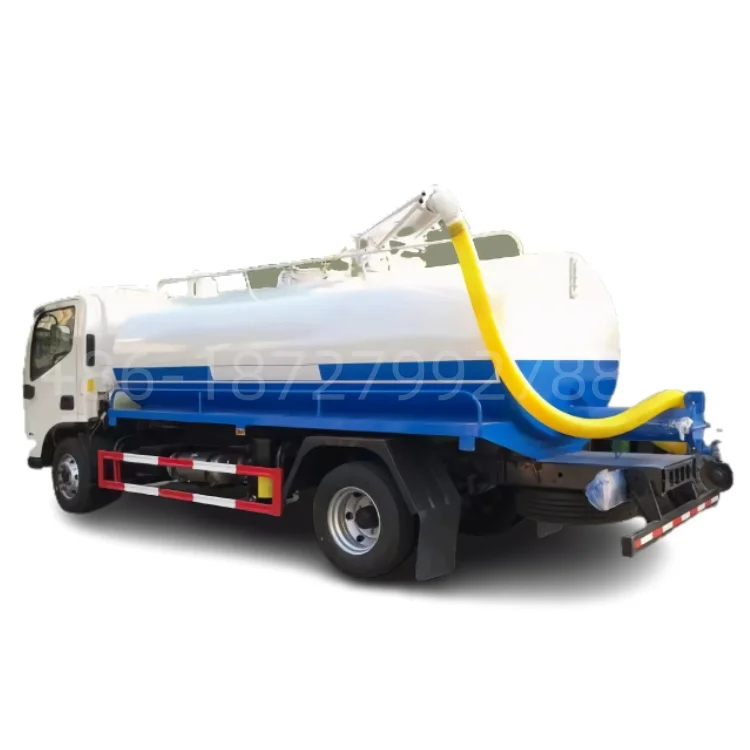 Vacuum Septic Tank Toilet Truck Foton Brand 8000liters Electric Suction ...