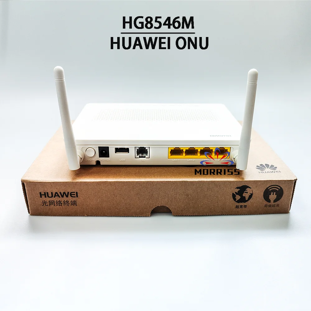 Gpon 1ge+3fe Huwei Ont Gepon Onu Optical Network Unit Ftth Single Gigabit Port Modem Hg8546m ...