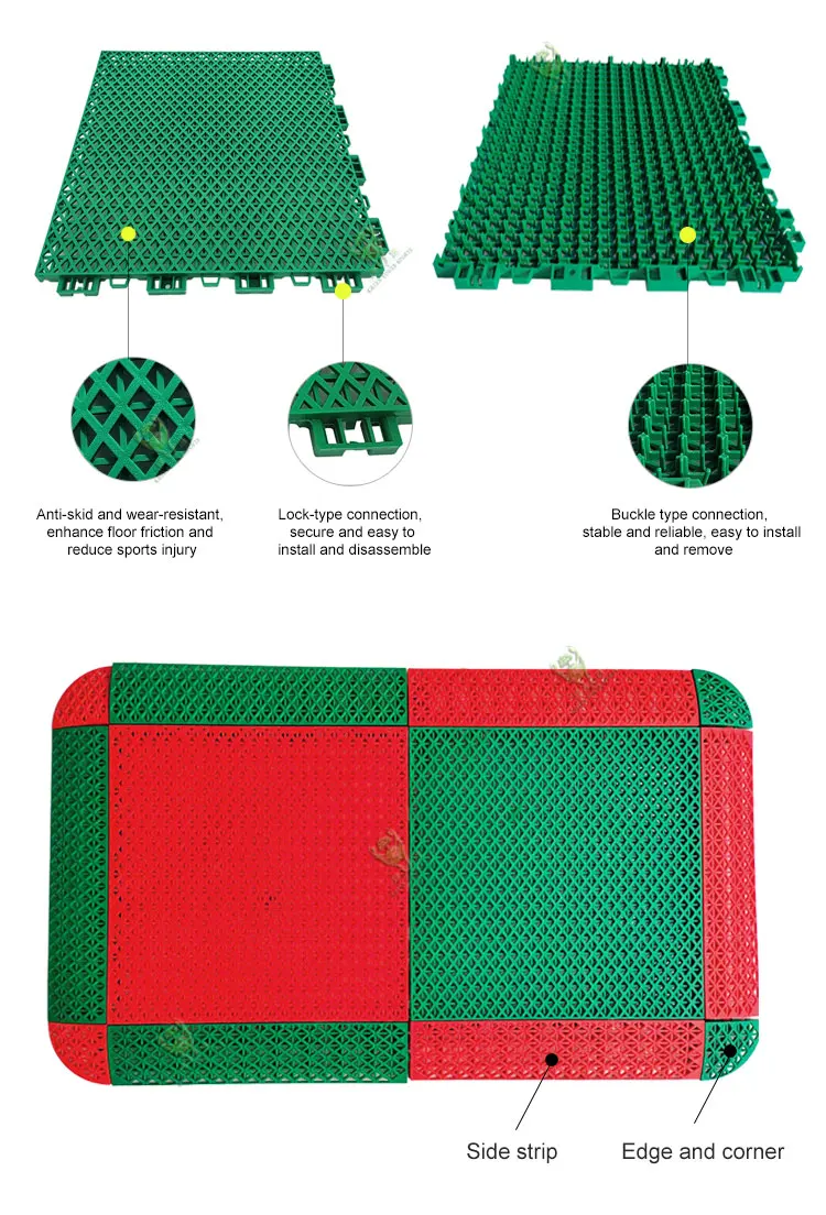 Outdoor Interlocking Plastic Basketball Court Flooring Tile - Buy ...