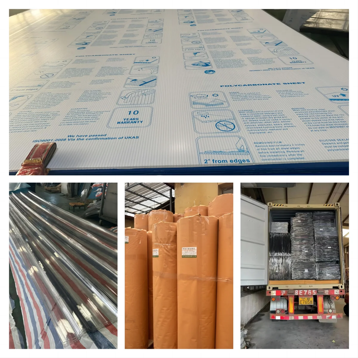 Ten Years Clear Plastic Polycarbonate Sheet - Buy Double Twin Wall ...