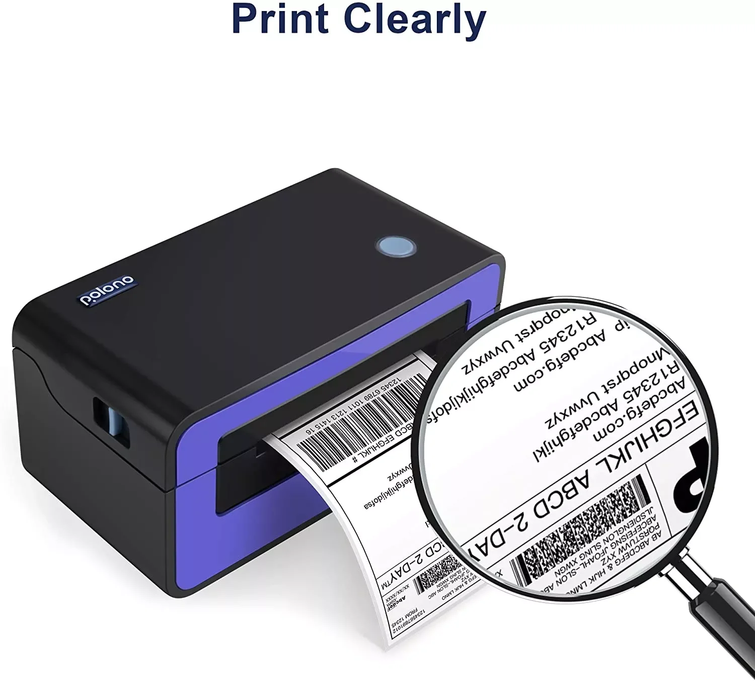 4x6 Inch Shipping Waybill Label Thermal Address Barcode Label A6 ...