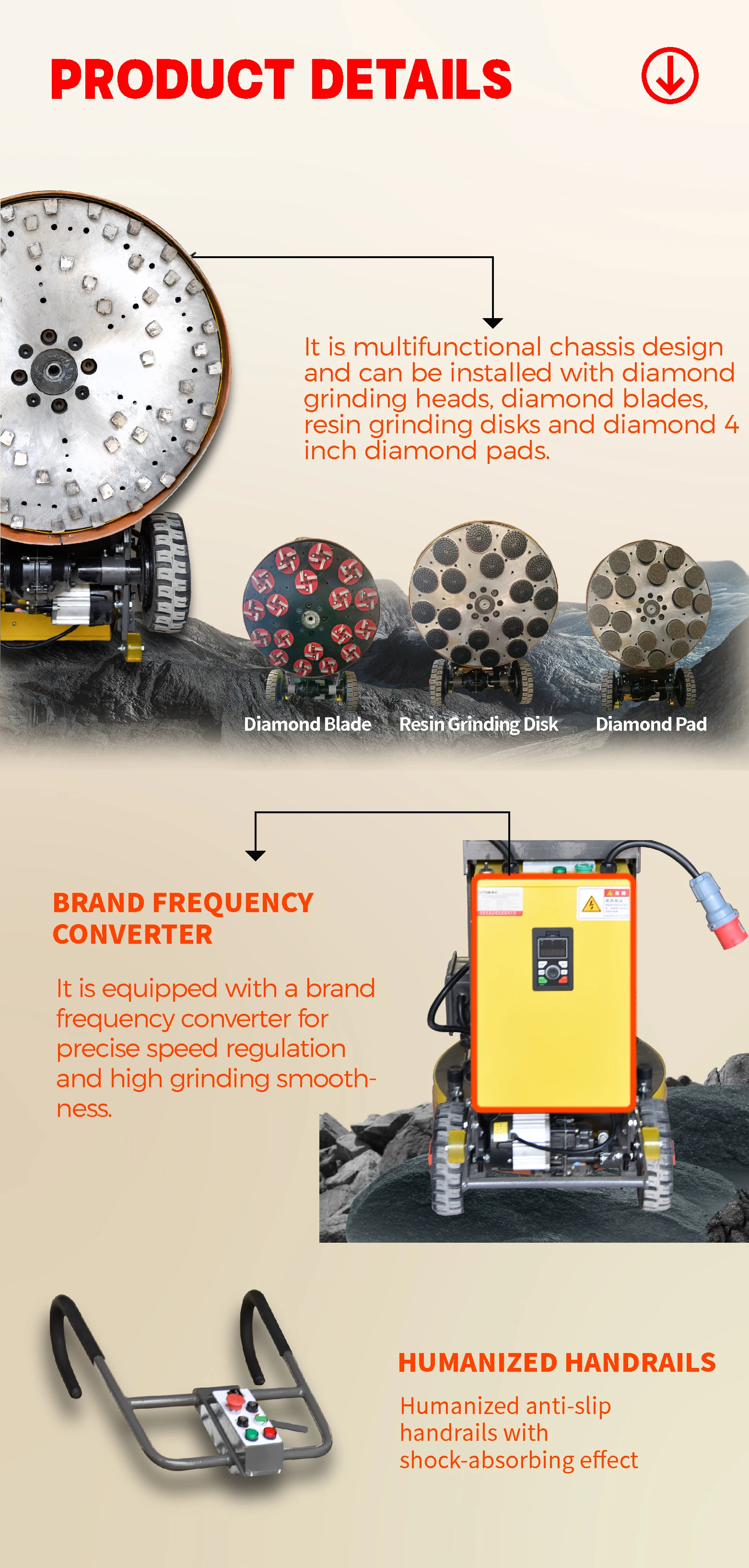 Terrazzo Polisher Terrace Floor Grinding Machine for Sale| Alibaba.com