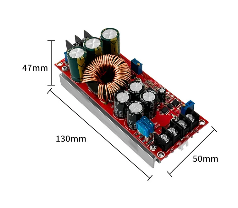 1200w 20a Dc-dc Boost Converter Step Up Power Supply Module 8-60v To 12 ...