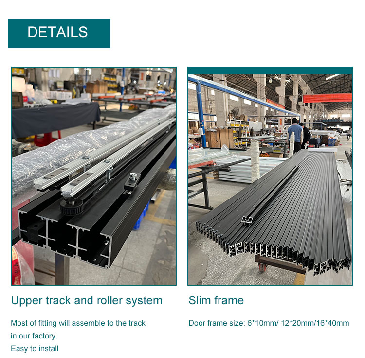 Stainless Steel Frame Telescopic Sliding Door System for Office ...