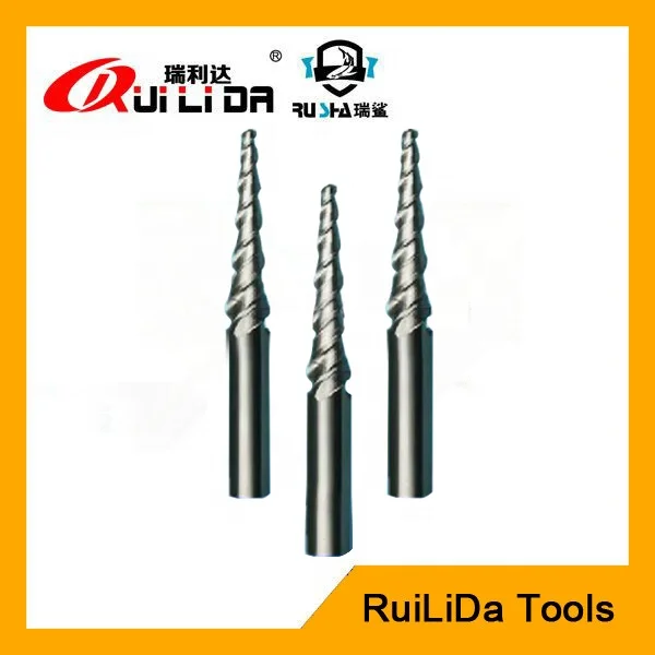 Diameter 1mm Tapered Conical Shell Ball Nose End Mill Cutter For Wood ...