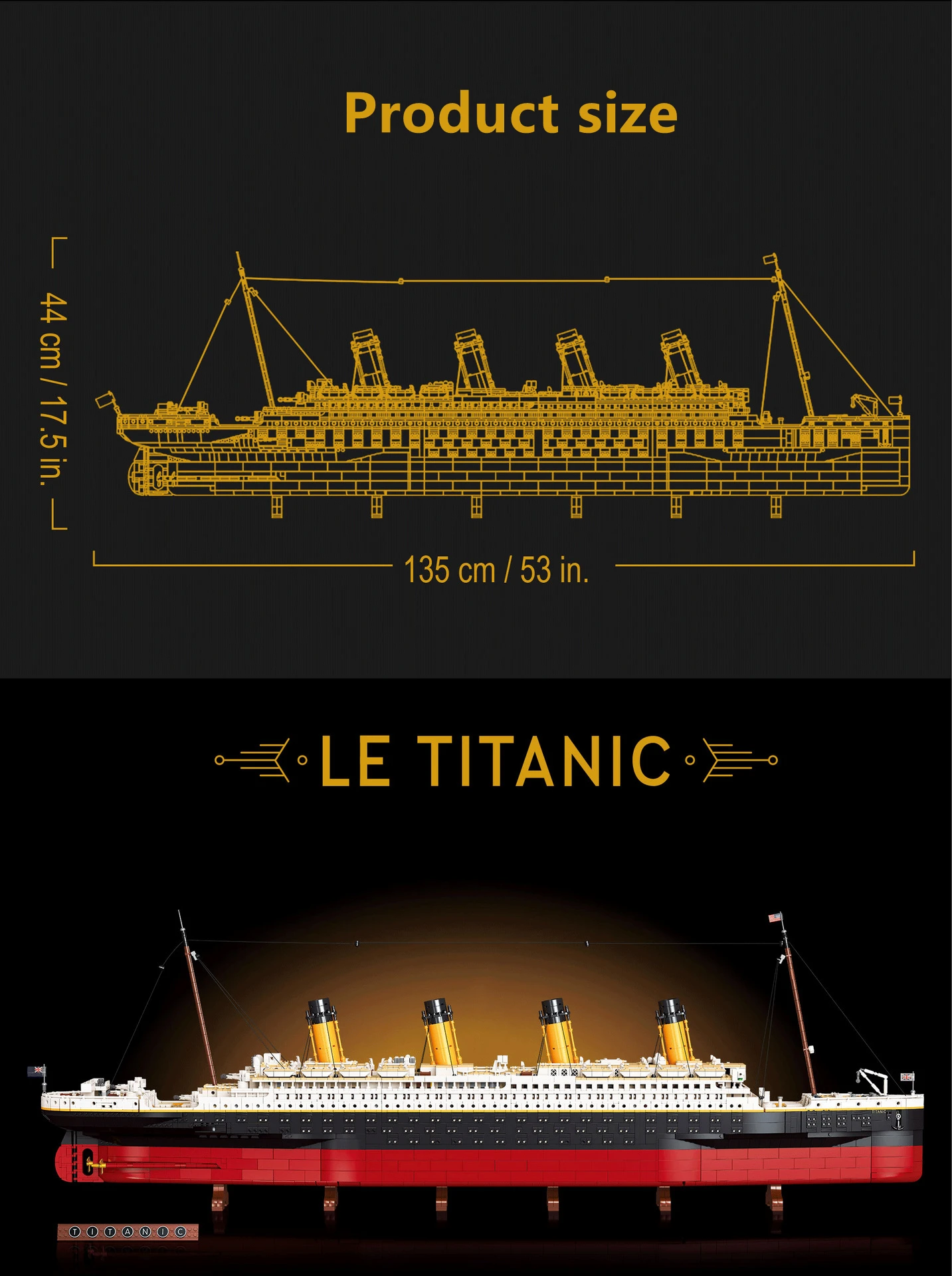 99023 Movie Series Titanic Ship Moc Building Blocks Bricks Set ...