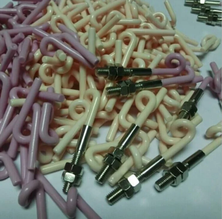 Textile Machine Parts - Ceramic Pigtail Guide with Metal