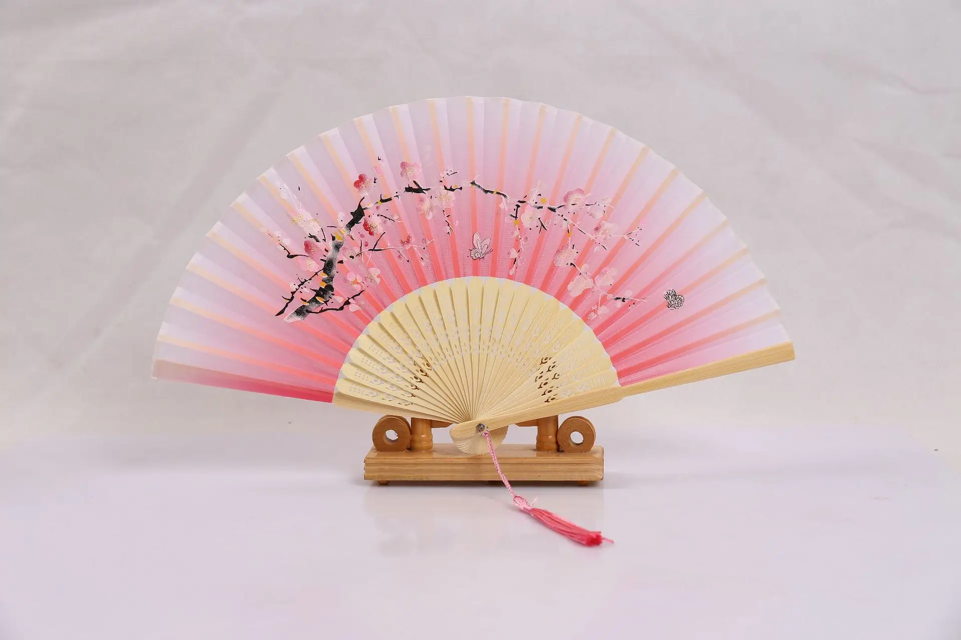 Personalise Silk Hand Fans Popular Lovely Wedding Fan Handheld Folding ...