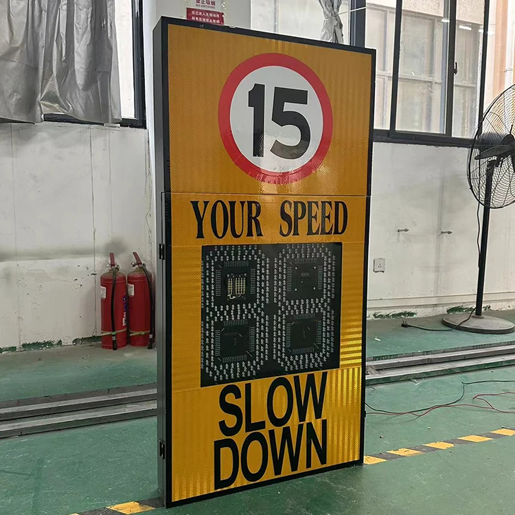 Custom Portable Radar Traffic Signs Radar Speed Sign Road Warning LED ...