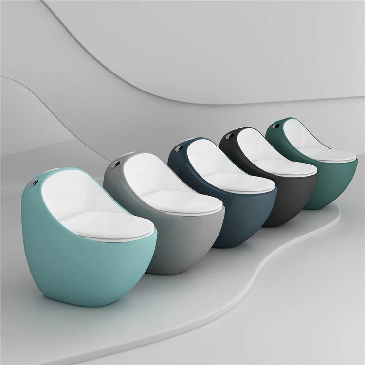 New Design Bathroom Matte Color Siphonic One Piece Ceramic Wc Toilet ...