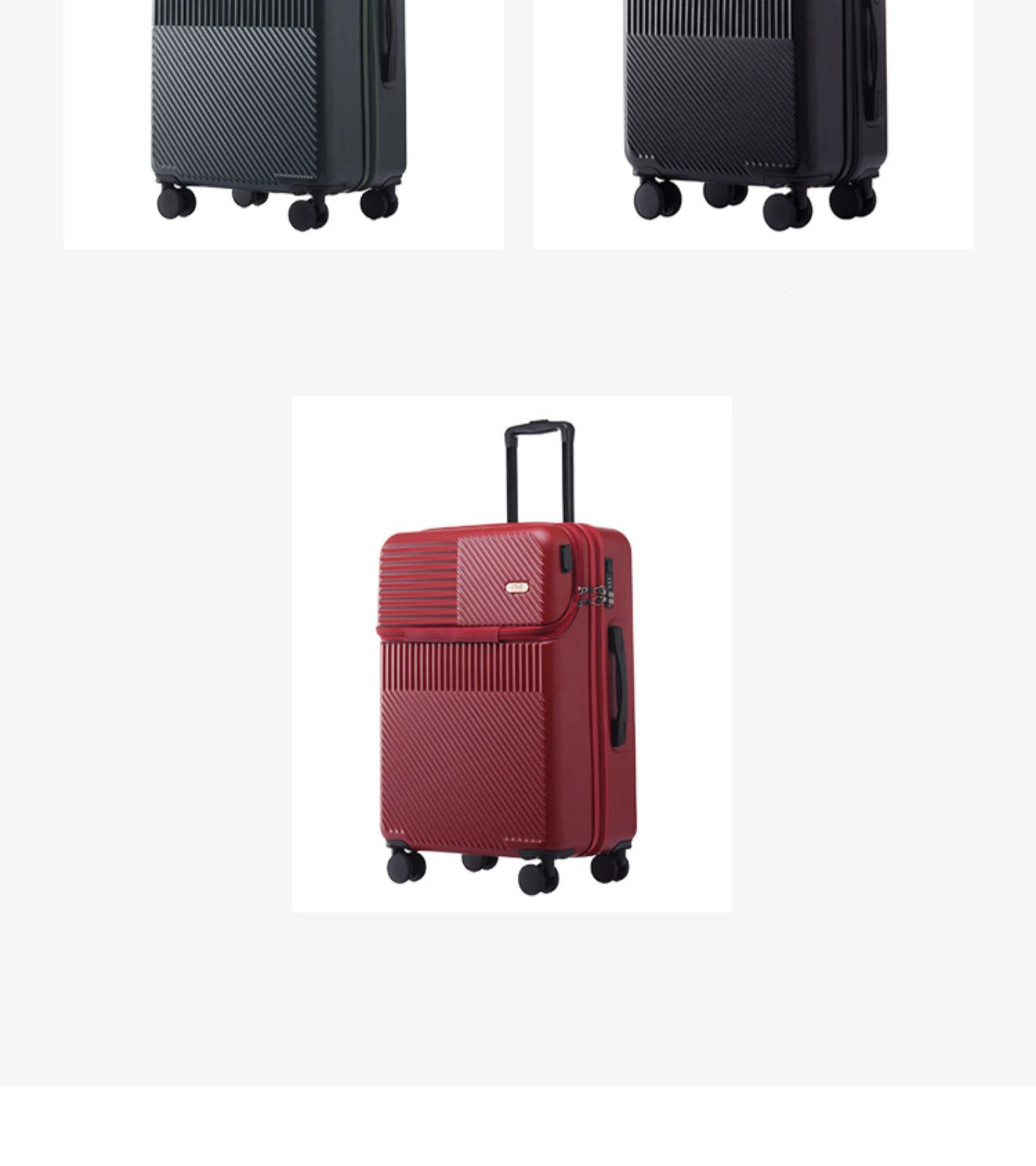 New Design Aluminum Suitcase Travel Bag Pc Smart Luggage With Front ...