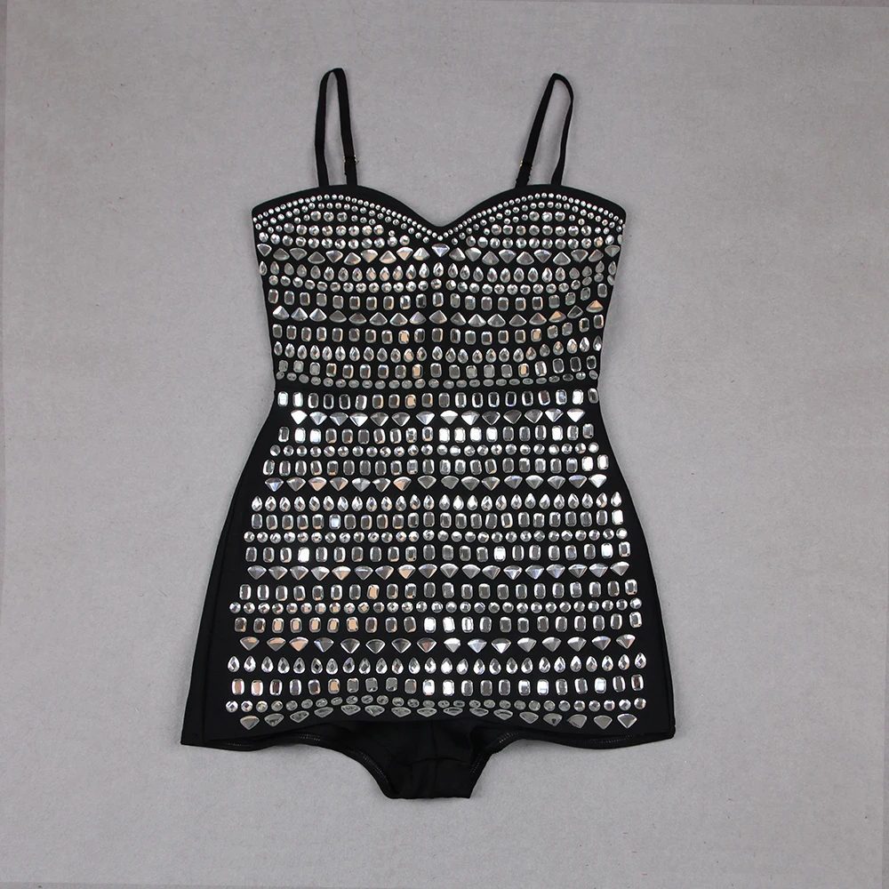Rhinestone Rompers - Sexy Short Summer Jumpsuits for Women