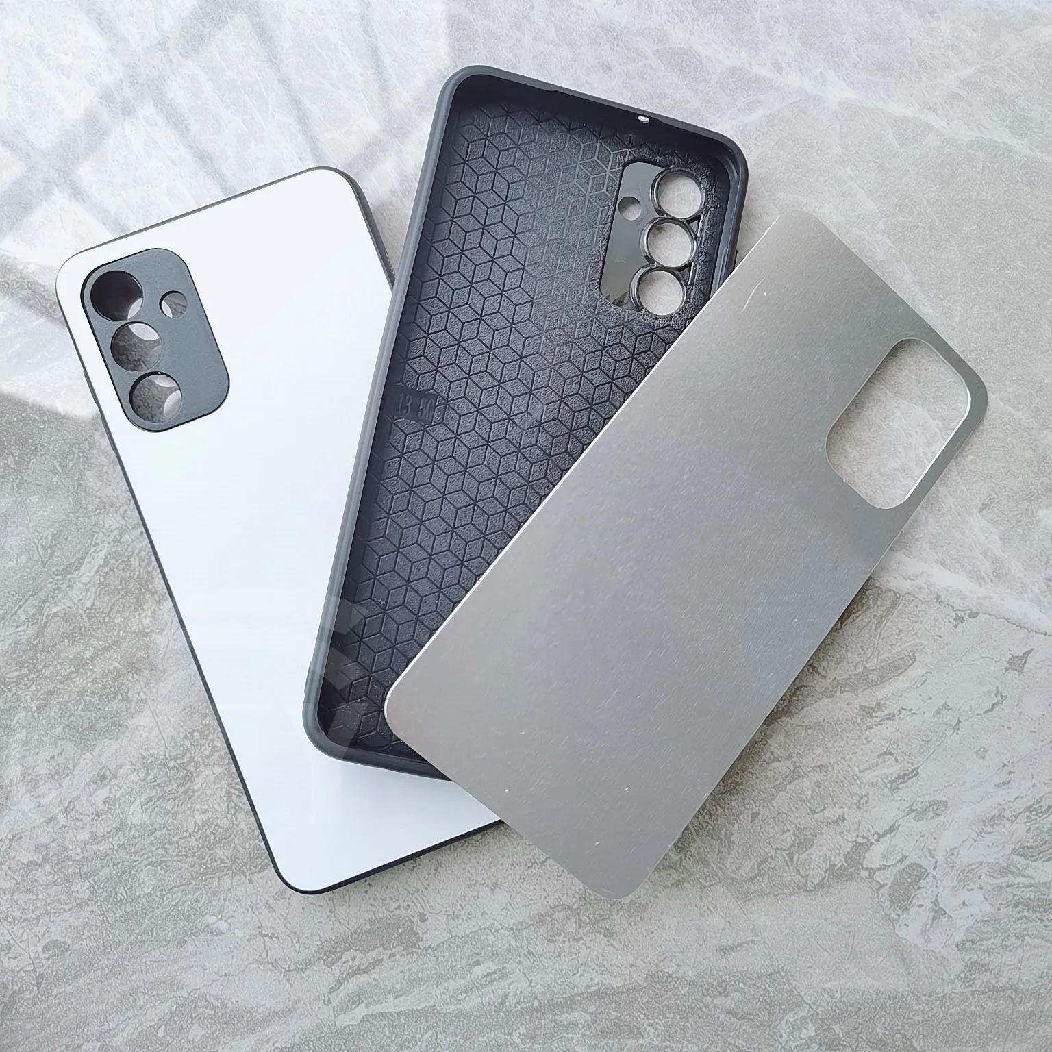 Diy 2d Sublimation Blank Cell Phone Case With Aluminum Plate Heat ...