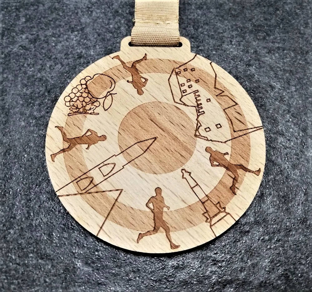 Wholesale Cheap Custom Medals Printing Souvenir Wooden Sports Medals ...