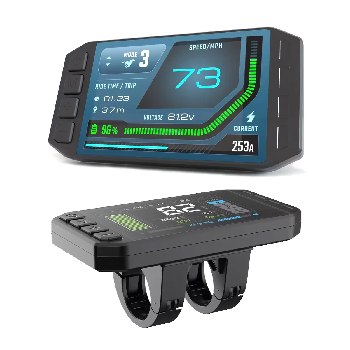 Stylish and Durable Motorcycle Instrument Panel - LCD Display