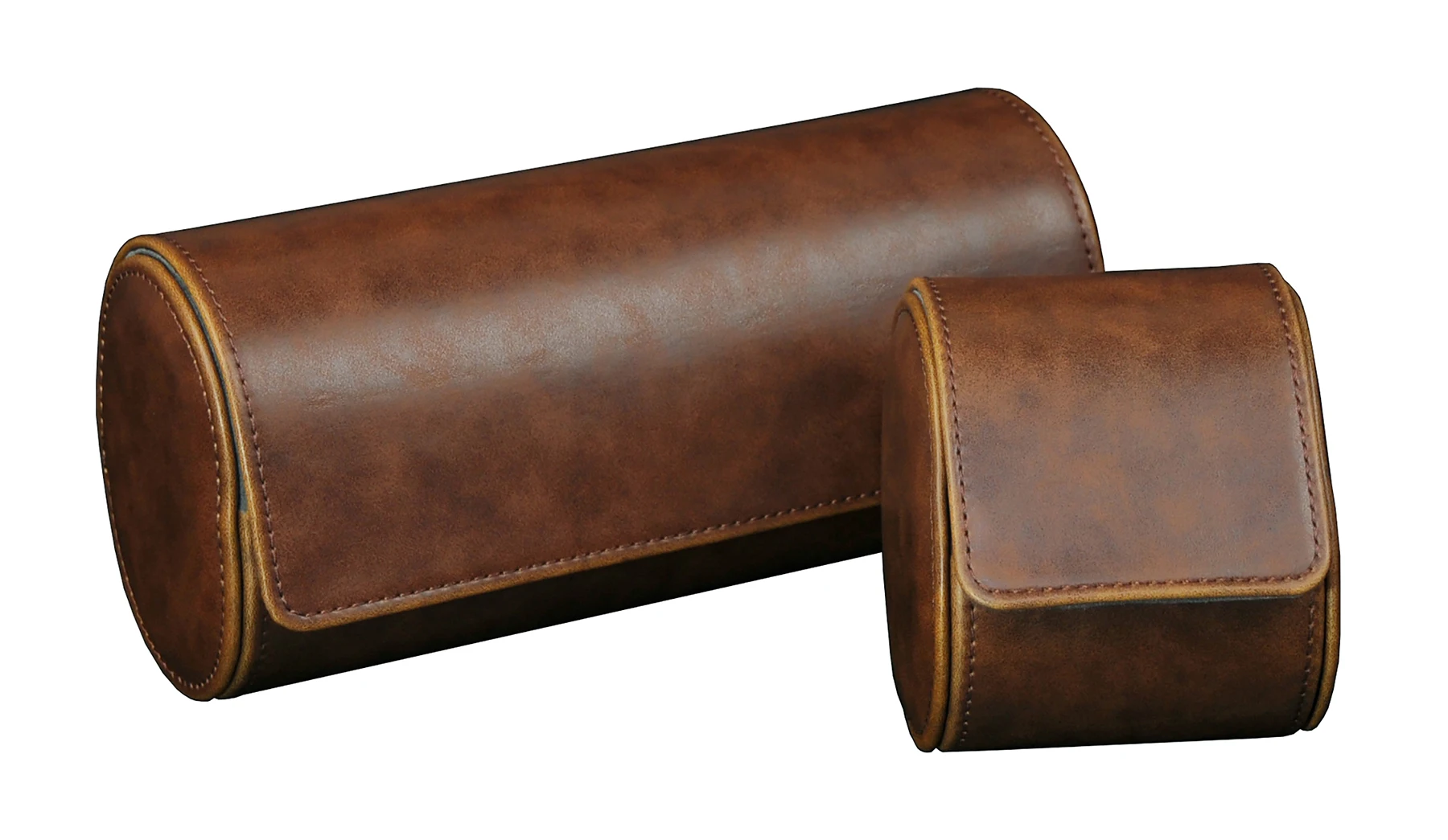 Custom Logo Luxury Antique Vegan Leather Watch Travel Case Pouch Single ...