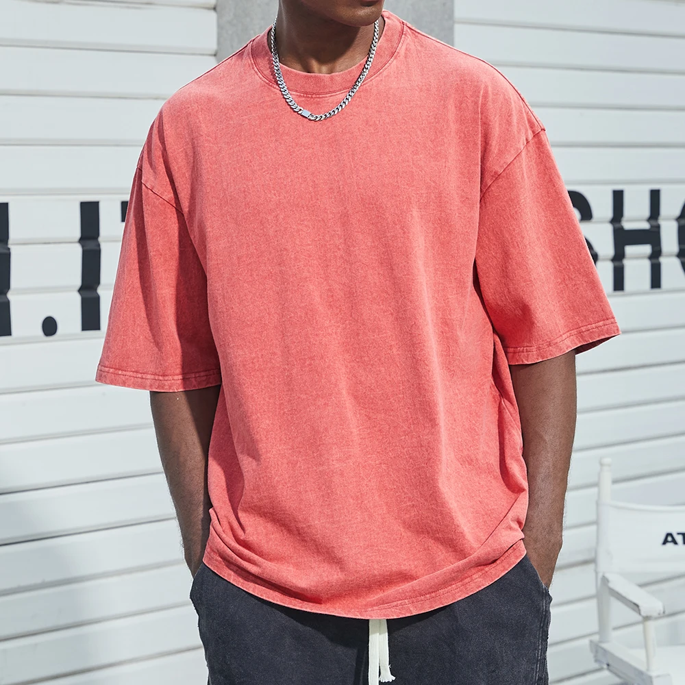 Shop Our 240GSM Premium Cotton Acid Wash Vintage Men T Shirts